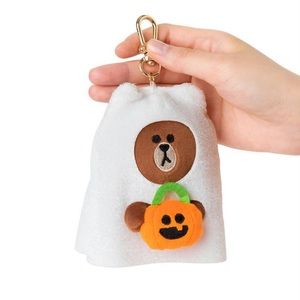 Accessories | Line Friends Halloween Ghost Charm Plush Doll | Poshmark